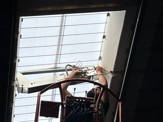 POSE D'UN SKYDOME ET ASSERVISSEMENT